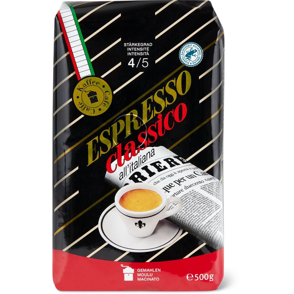 Achat Espresso Classico · Café torréfié · moulu, espresso, 4/5 ...