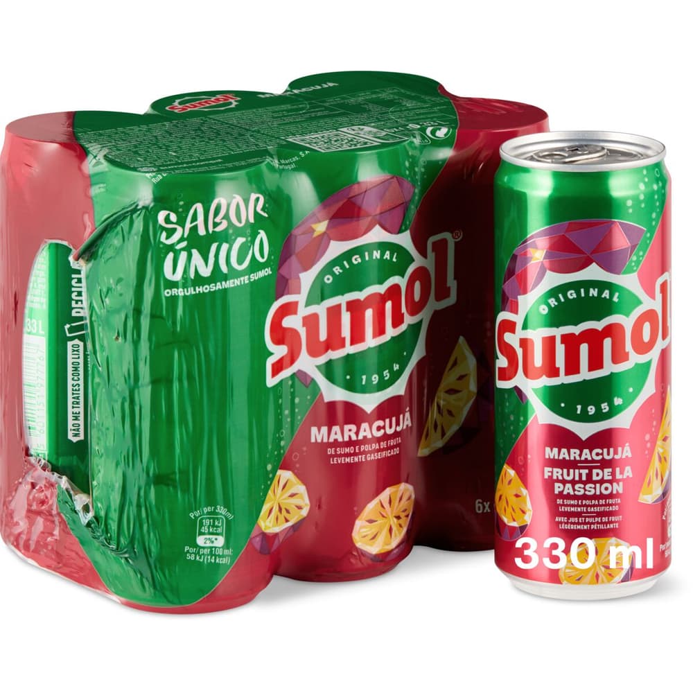 Sumol · Soft drink · Frutto della passione • Migros