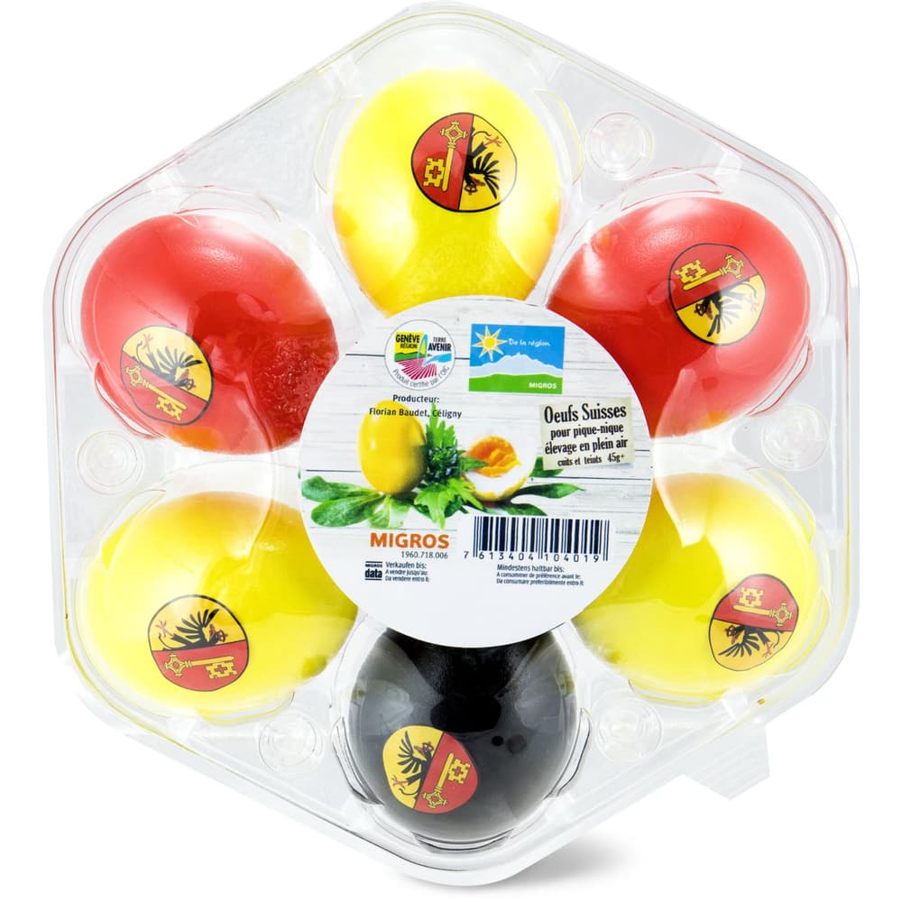 Oeufs picnic plein air 6 x 45g+ • Migros