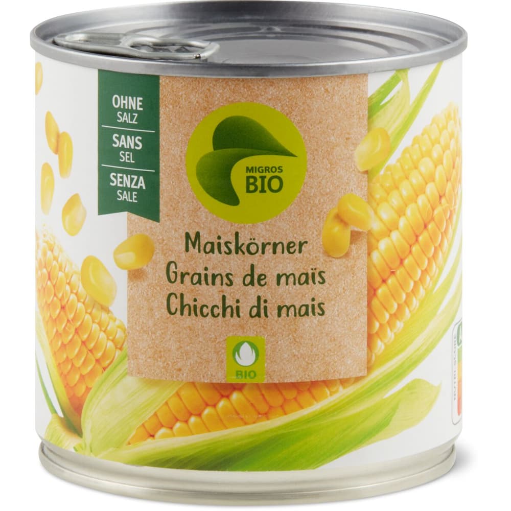 Migros Bio · Corn grains · without salt • Migros
