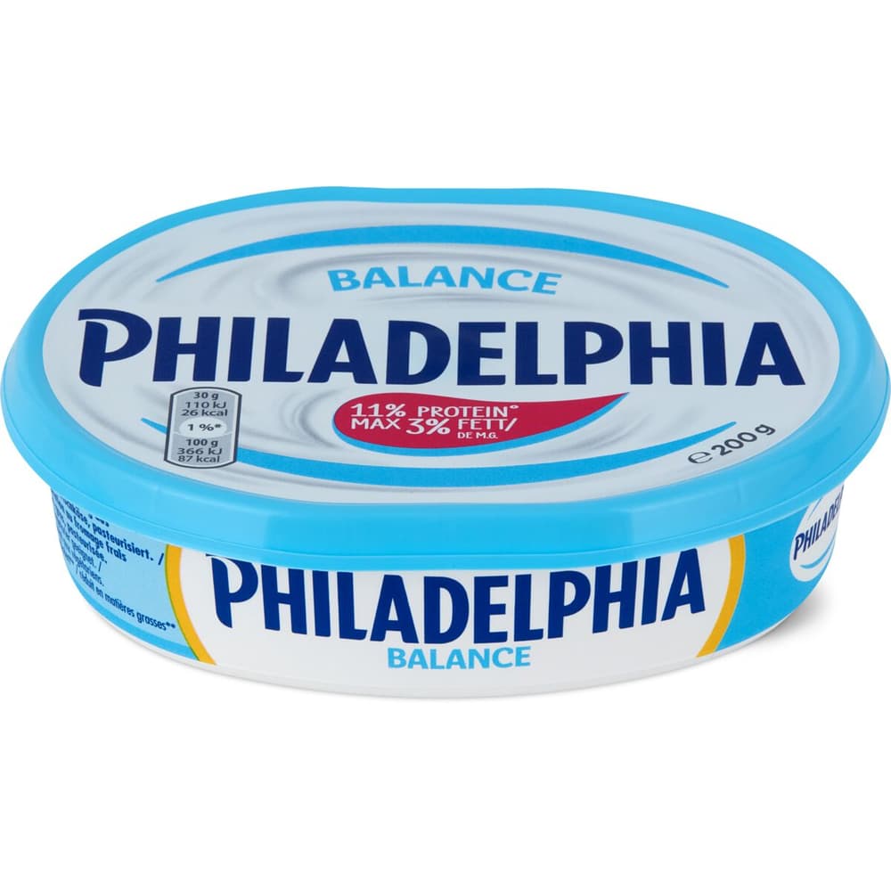 Philadelphia Balance · Frischkäse · 11% Protein - Max. 3% Fett • Migros