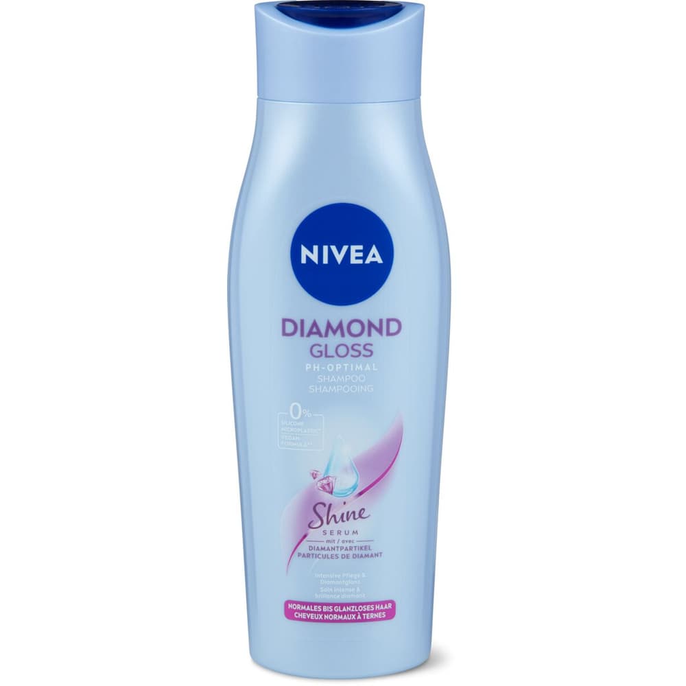 Buy Nivea Diamond Gloss · Care shampoo · for fine and flat hair • Migros