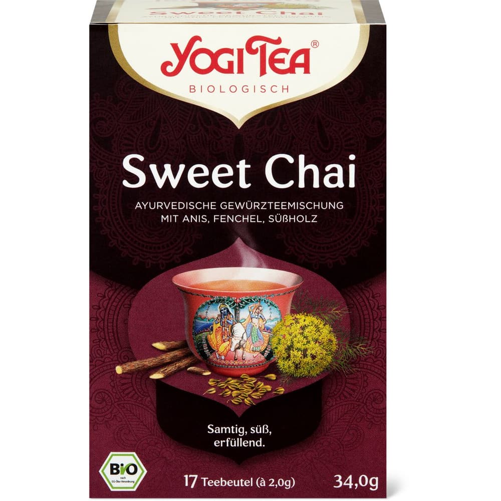 Yogi Tea · Spice tea mixture · sweet chai • Migros