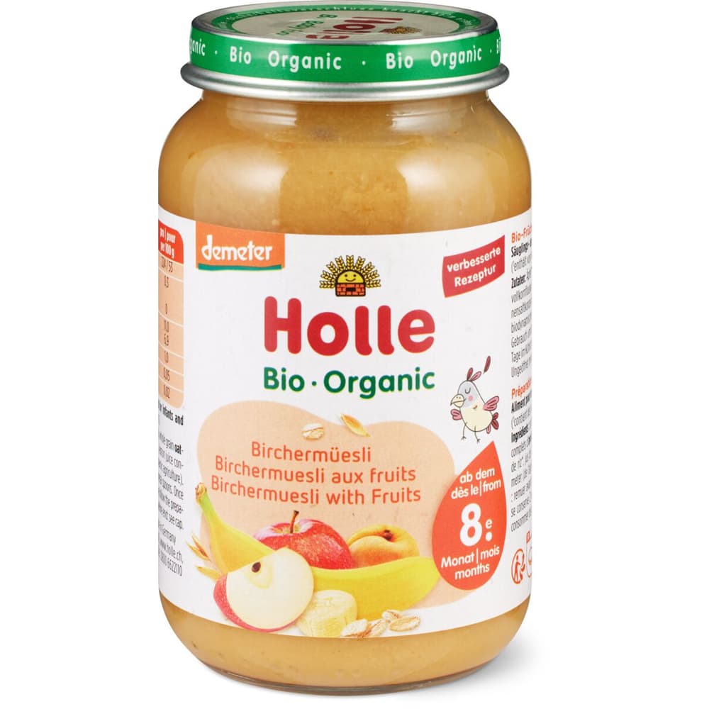 Holle Bio Demeter · Petit pot bircher-müesli · Dès 8 mois • Migros
