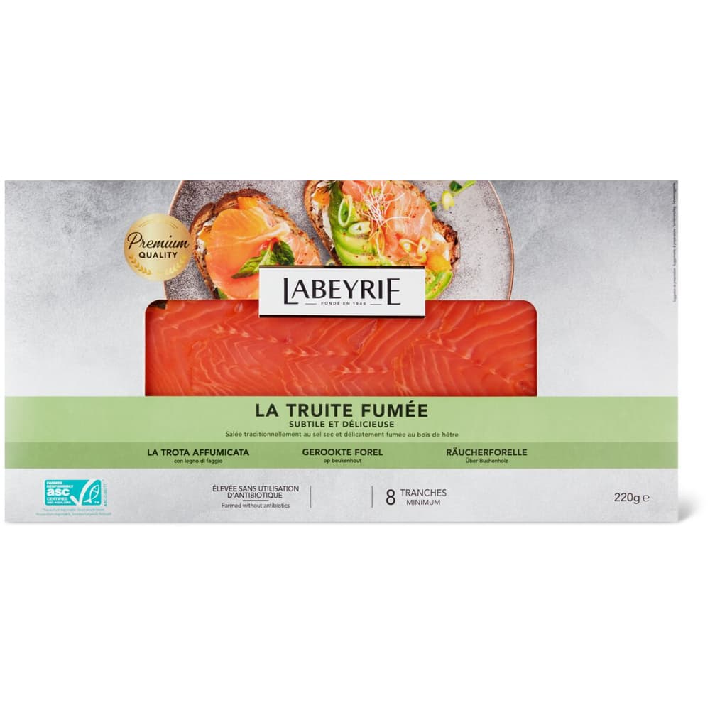 Labeyrie · Truite fumée · au sel sec et lentement fumée au bois de ...