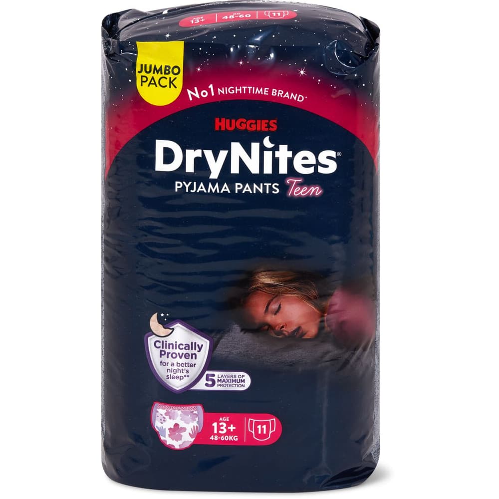 Huggies DryNites · Nachtwindeln · +13 Jahre, 48-60kg • Migros