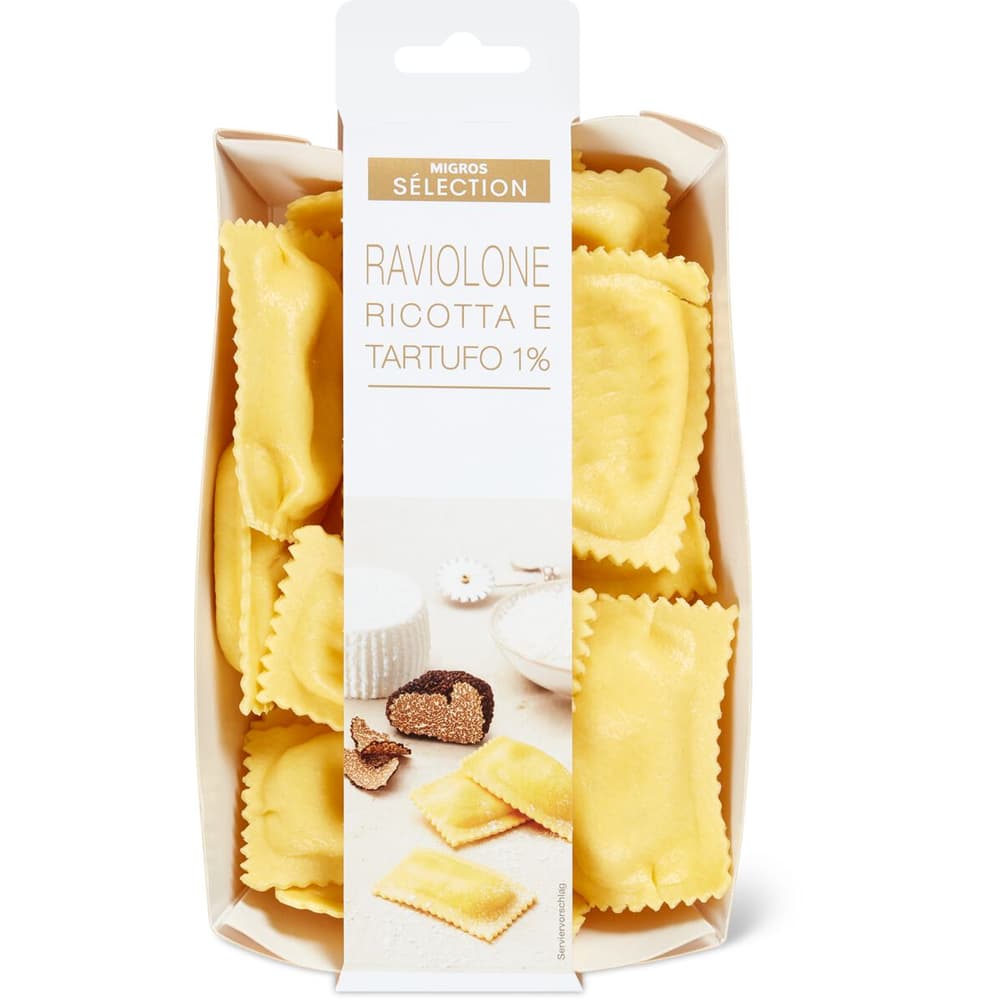 Sélection · Raviolone · Ricotta e tartufo • Migros