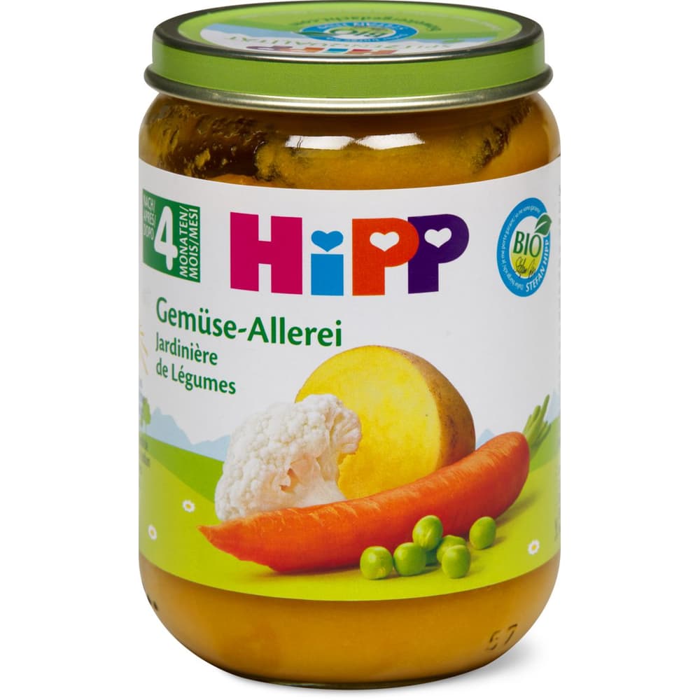 HiPP Bio · Petit pot jardinière de légumes · Dès 4 mois • Migros