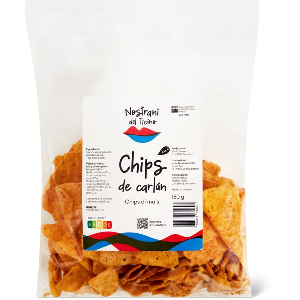 Nostrani del Ticino Chips di mais • Migros