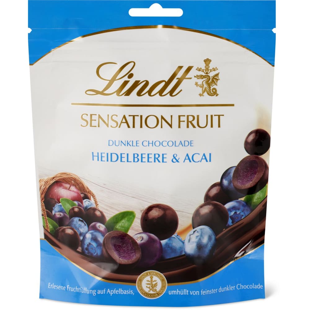 Lindt · Sensation Fruit · Mirtillo e acai • Migros
