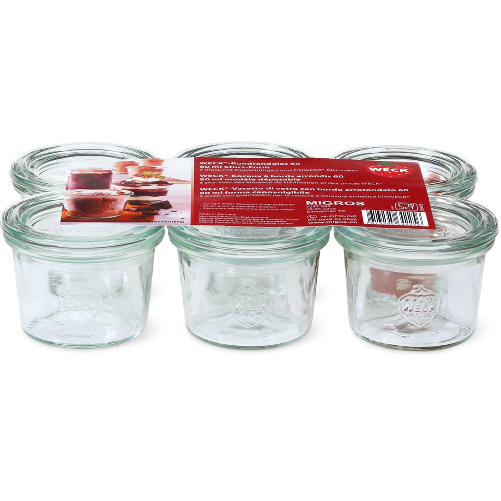 WECK-Gläser 6x80ml • Migros