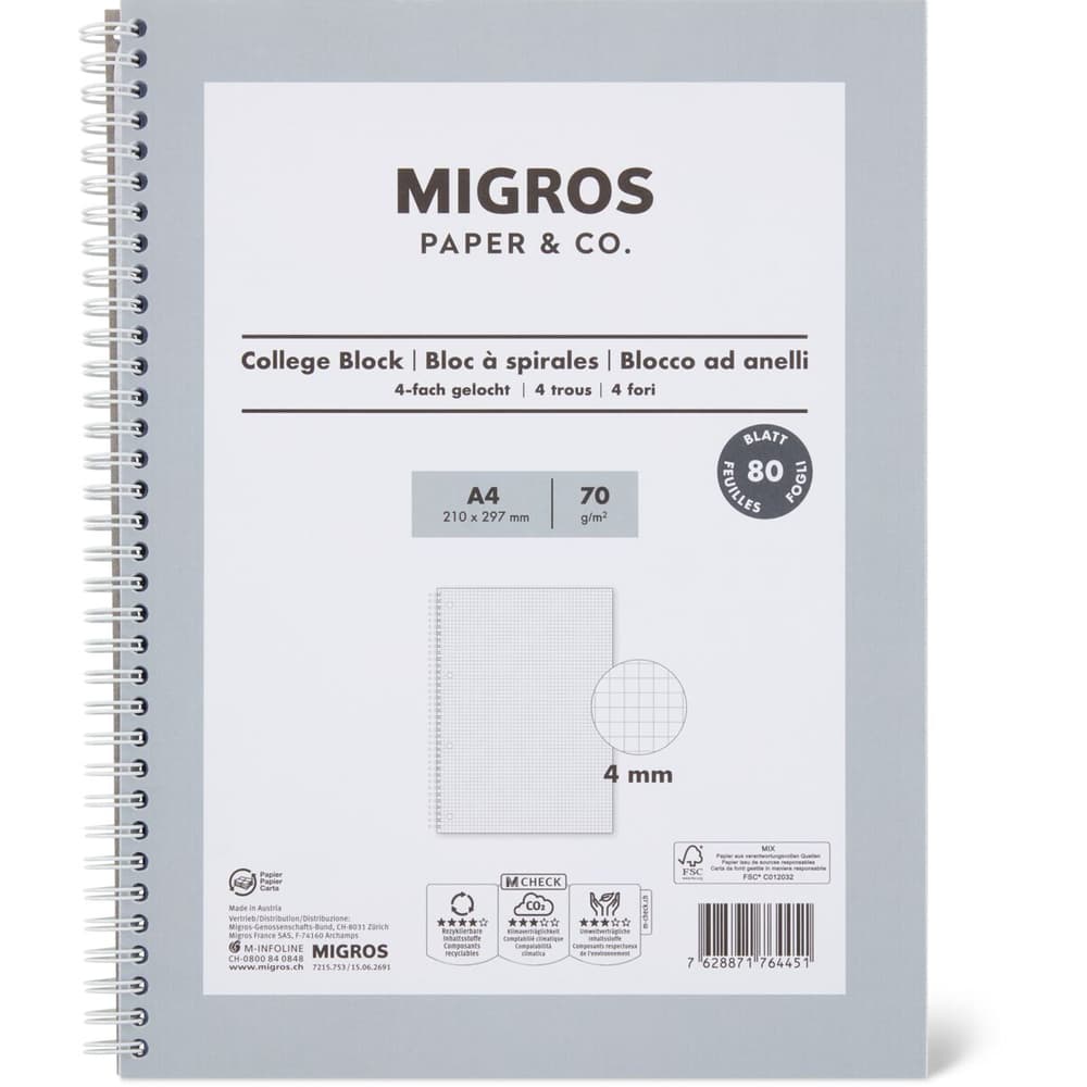 College Block A4 • Migros