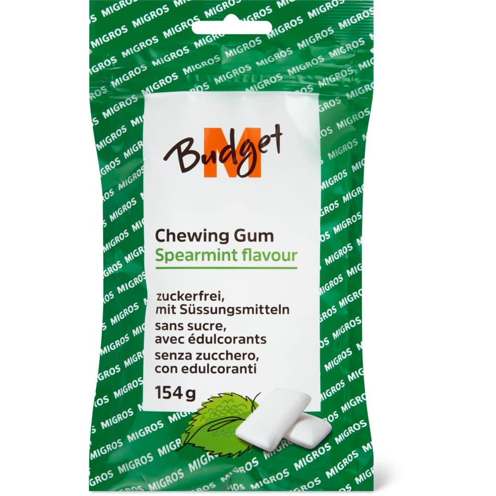 M-Budget · Kaugummi · Spearmint, zuckerfrei • Migros Online