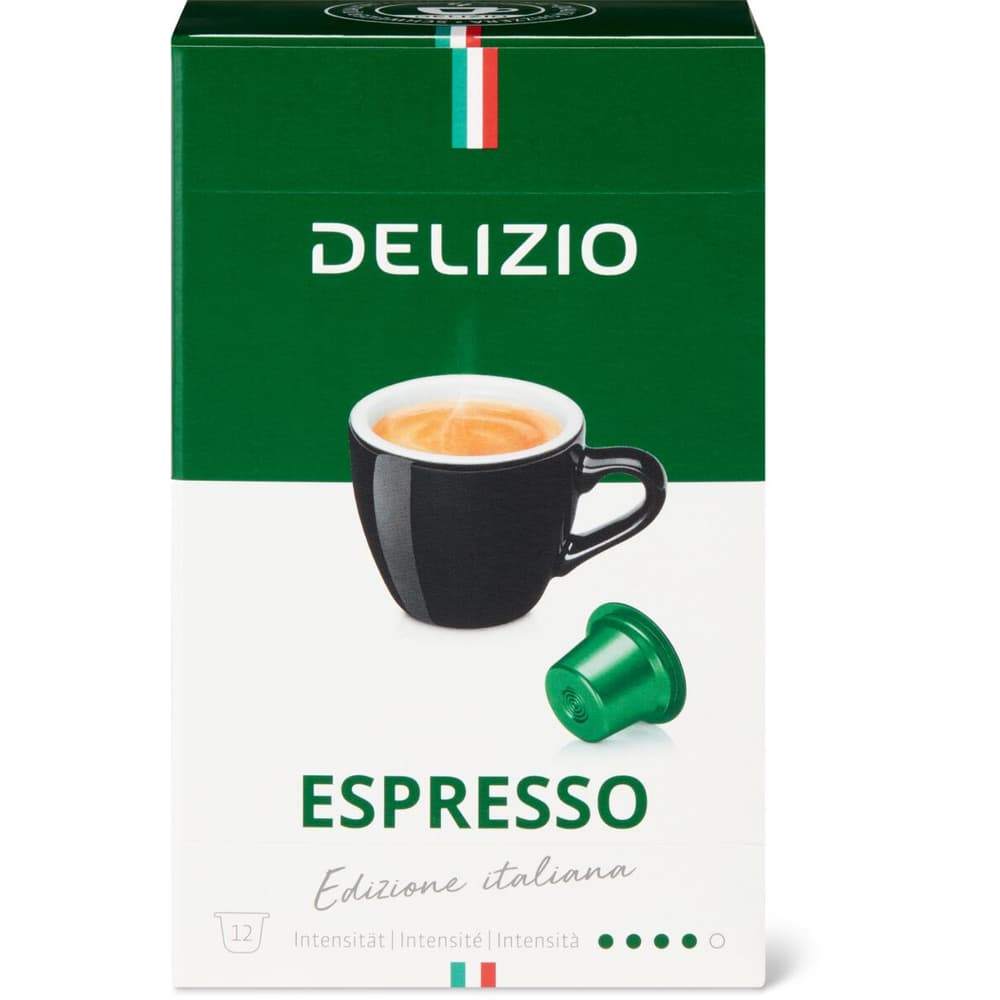 Delizio Espresso · Coffee Capsules · Espresso, Delizio system • Migros