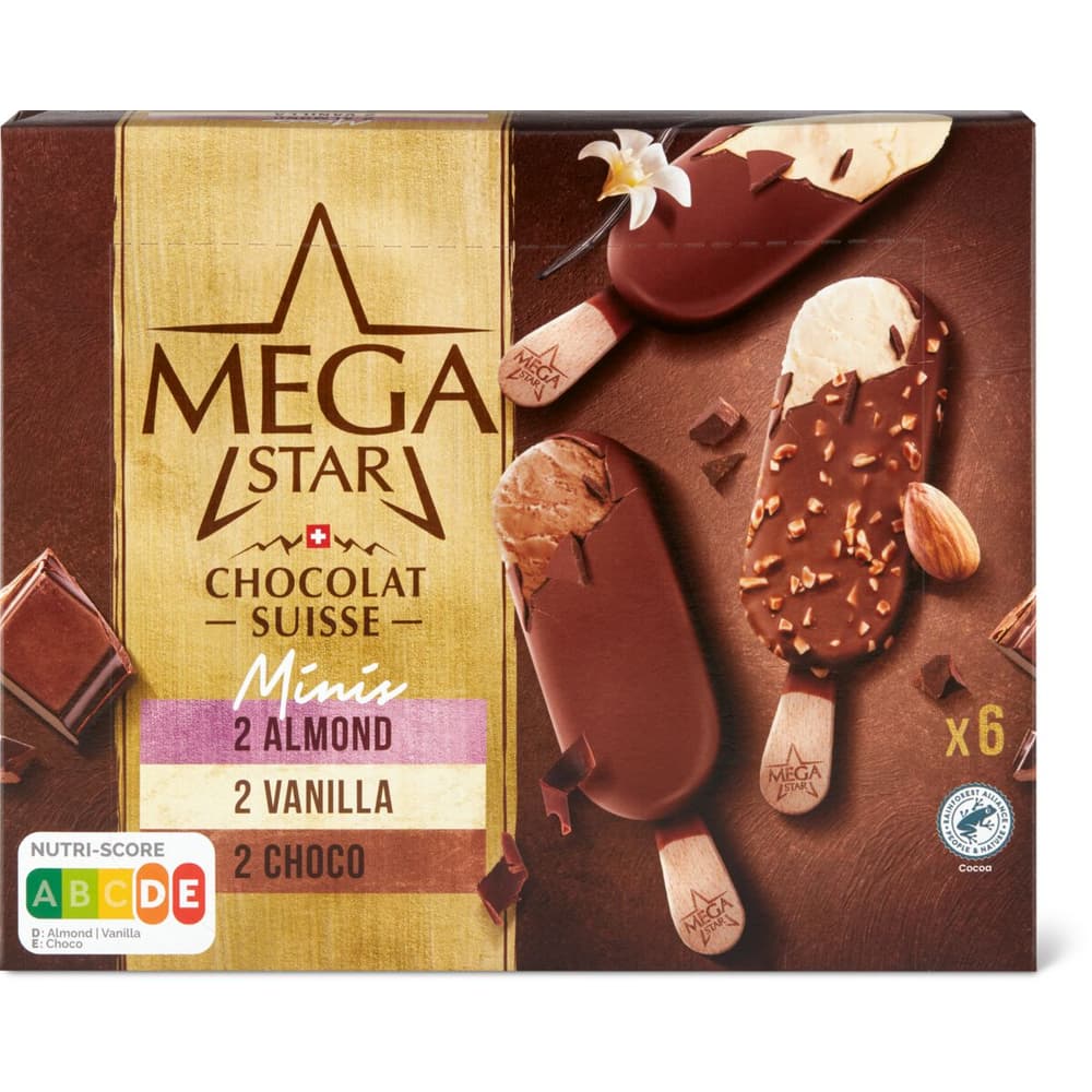 Achat MegaStar · Glace · minis, assortis • Migros
