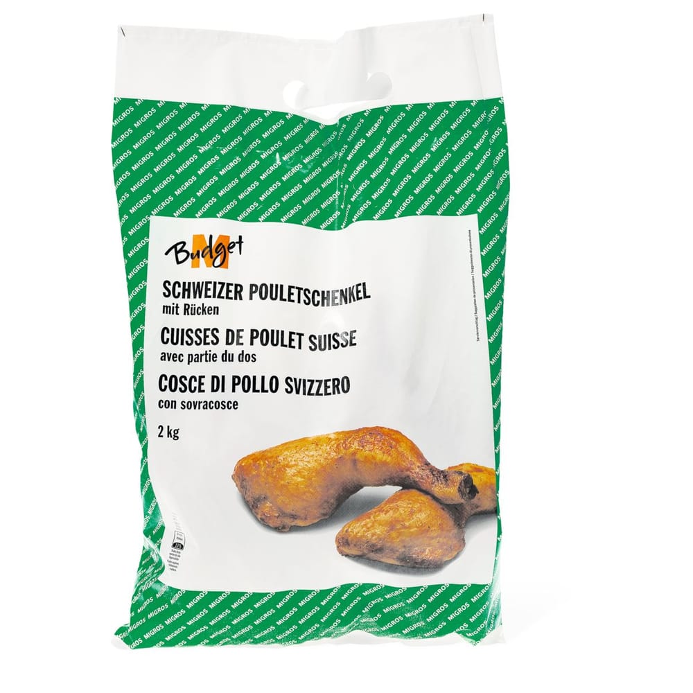 M-Budget · Poulet Schenkel • Migros