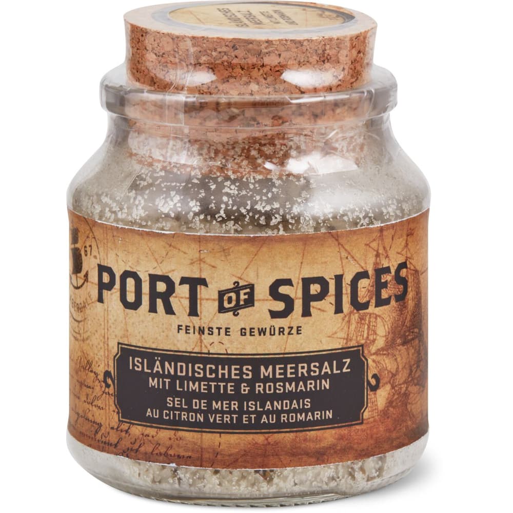 Port of Spices · Icelandic sea salt · Lime, rosemary • Migros