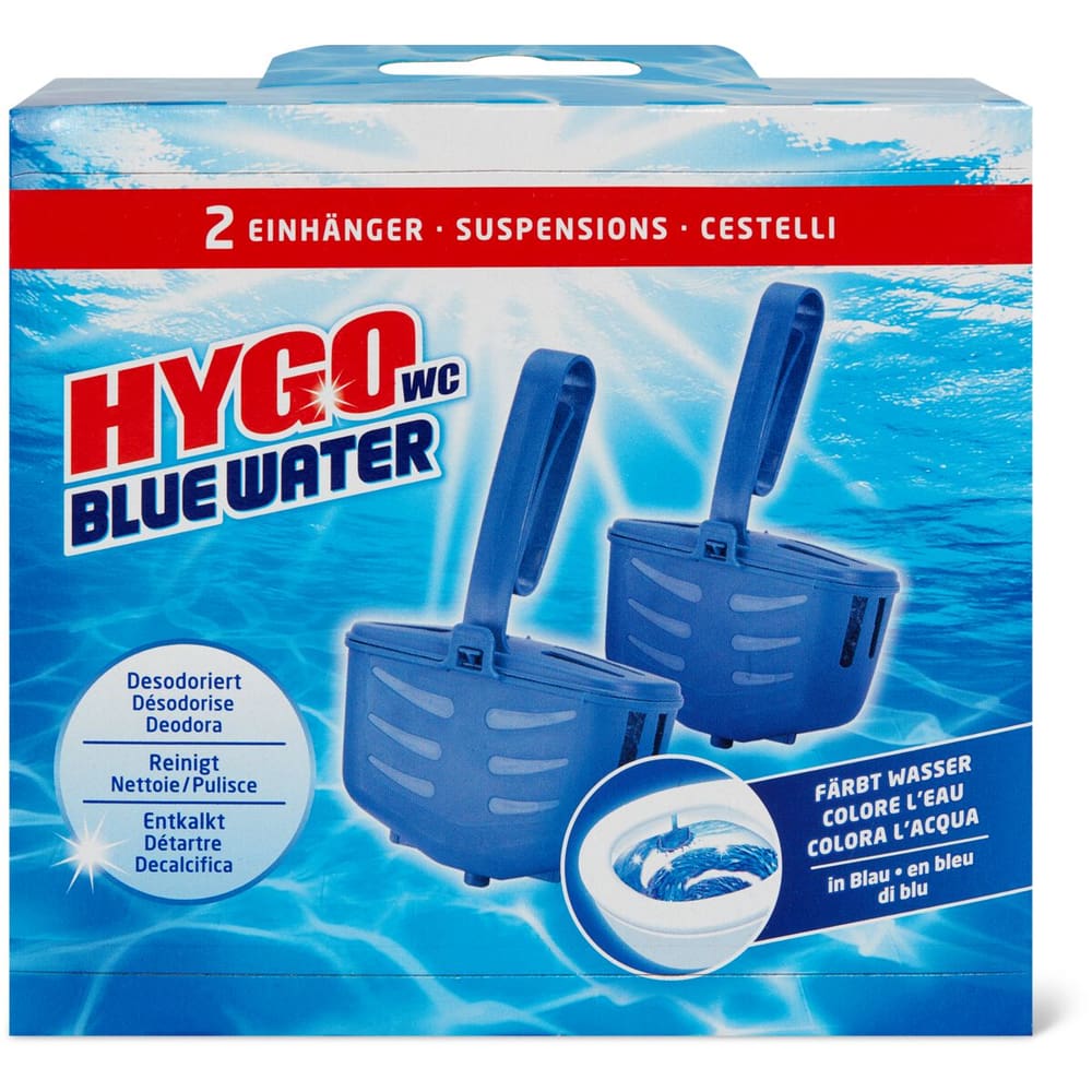 Hygo · Detergente per WC · 2 x 40g, Blue Water • Migros