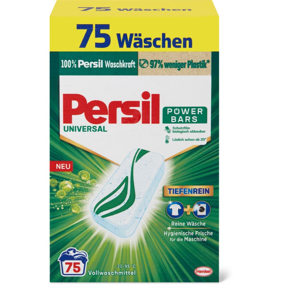 Persil Universal · Detergent tabs · 75 wash cycles • Migros