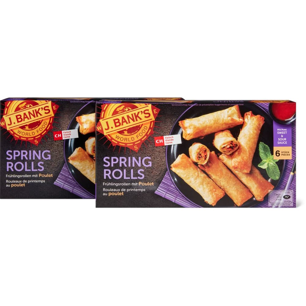 J.Bank's Asia · Frühlingsrollen mit Poulet & Gemüse und Sweet & Sour ...