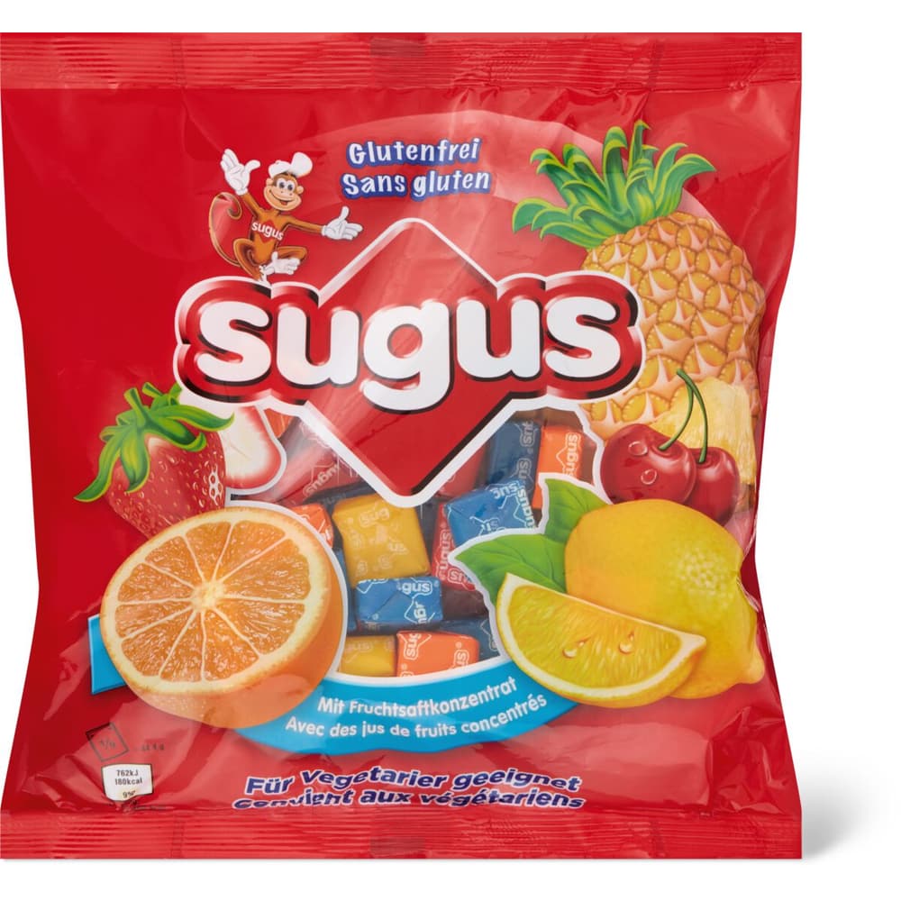 Sugus · Bonbons tendres · au goût fruit • Migros
