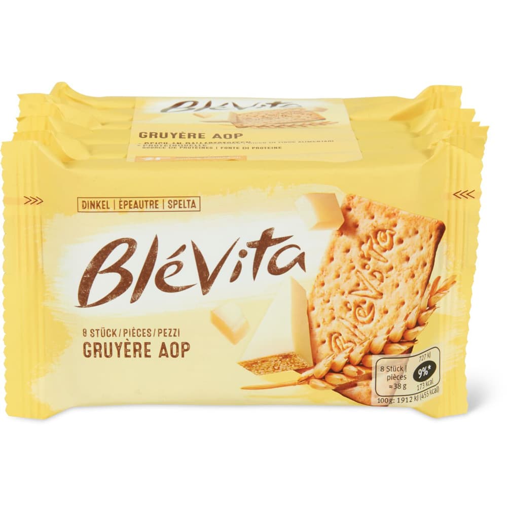 Blévita · Spelt biscuits · Gruyère AOC • Migros