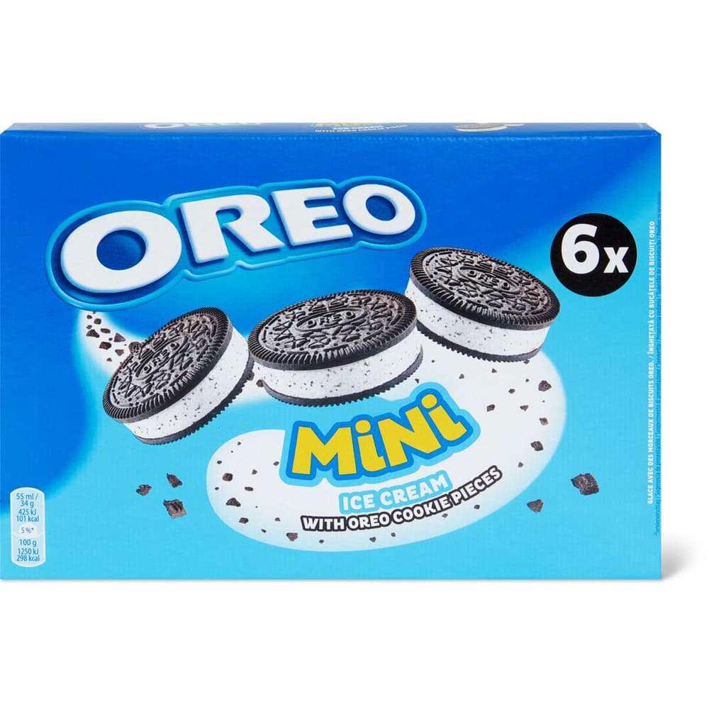 Oreo Mini · Ice cream sandwich · with Oreo cookies • Migros