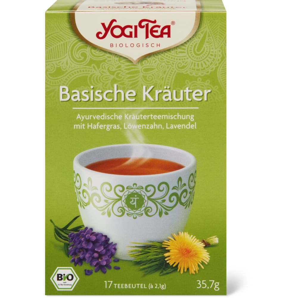 Yogi Tea · Tisana alle erbe bio · Erba d'avena, dente di leone, lavanda ...