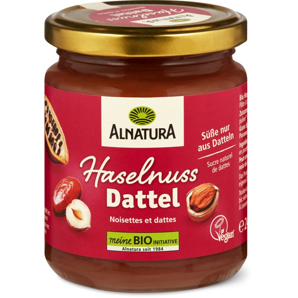 Achat Alnatura · pâte à tartiner · noisettes et dattes • Migros