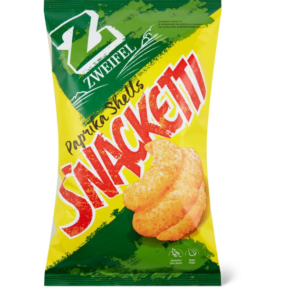 Zweifel Snacketti · Kartoffelstärkesnack · Mit Paprika • Migros