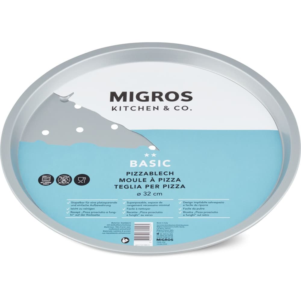 Migros Kitchen & Co. Basic · Pizzablech · 32cm • Migros