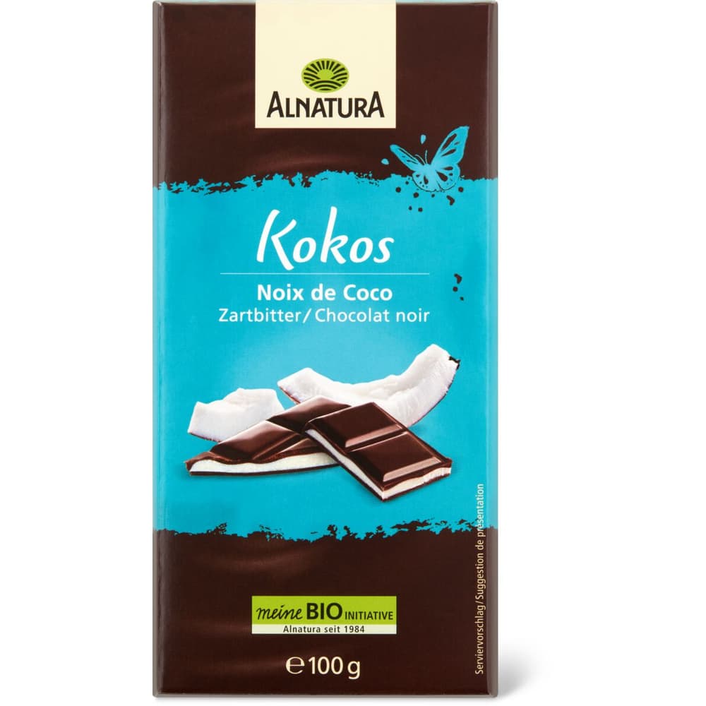 Alnatura Bio Chocolate Bar Dark Chocolate With Coconut • Migros