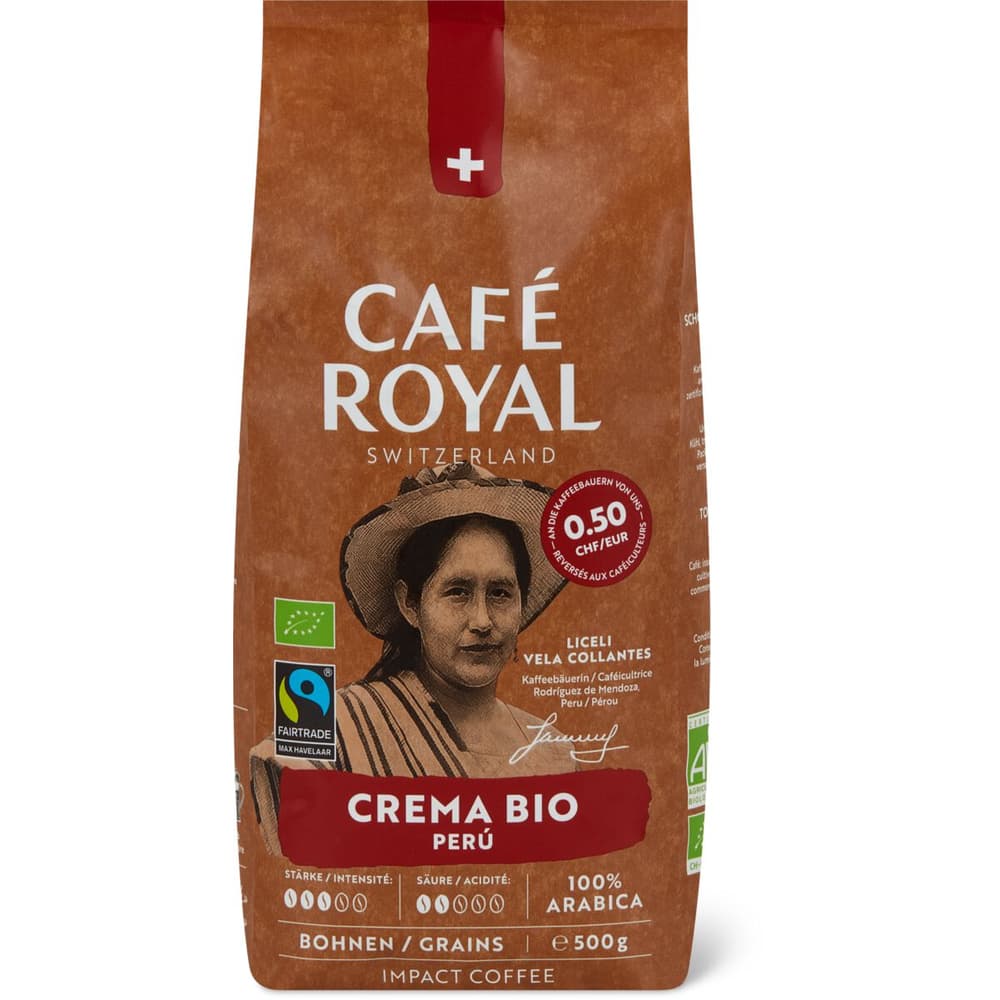 Café Royal Peru · Coffee beans · Crema • Migros