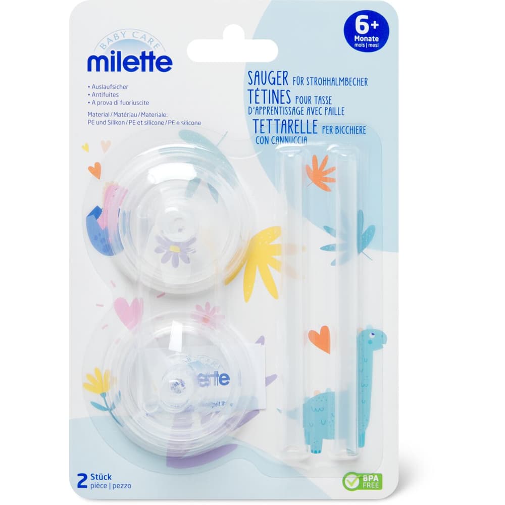 Buy Milette Baby Care · Dummies with straw for training cups · PE ...