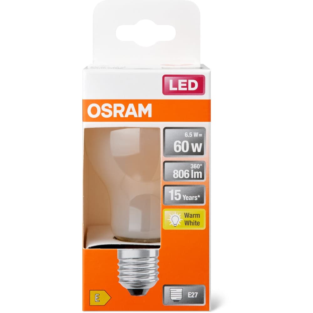 Osram Led · Light bulb · ST CL A60 MATT E27 - 60W • Migros