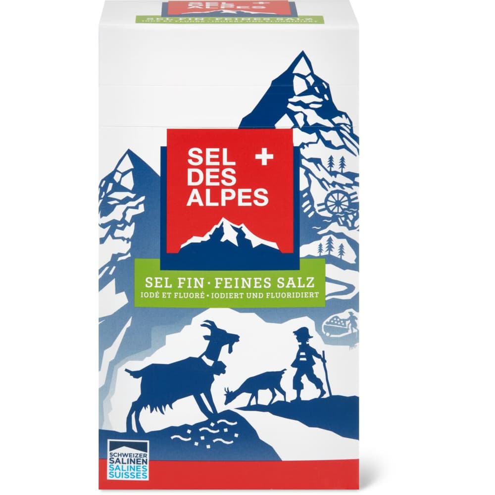 Sel des Alpes · Sel des Alpes Feines · Mit Jod und Fluor • Migros Online