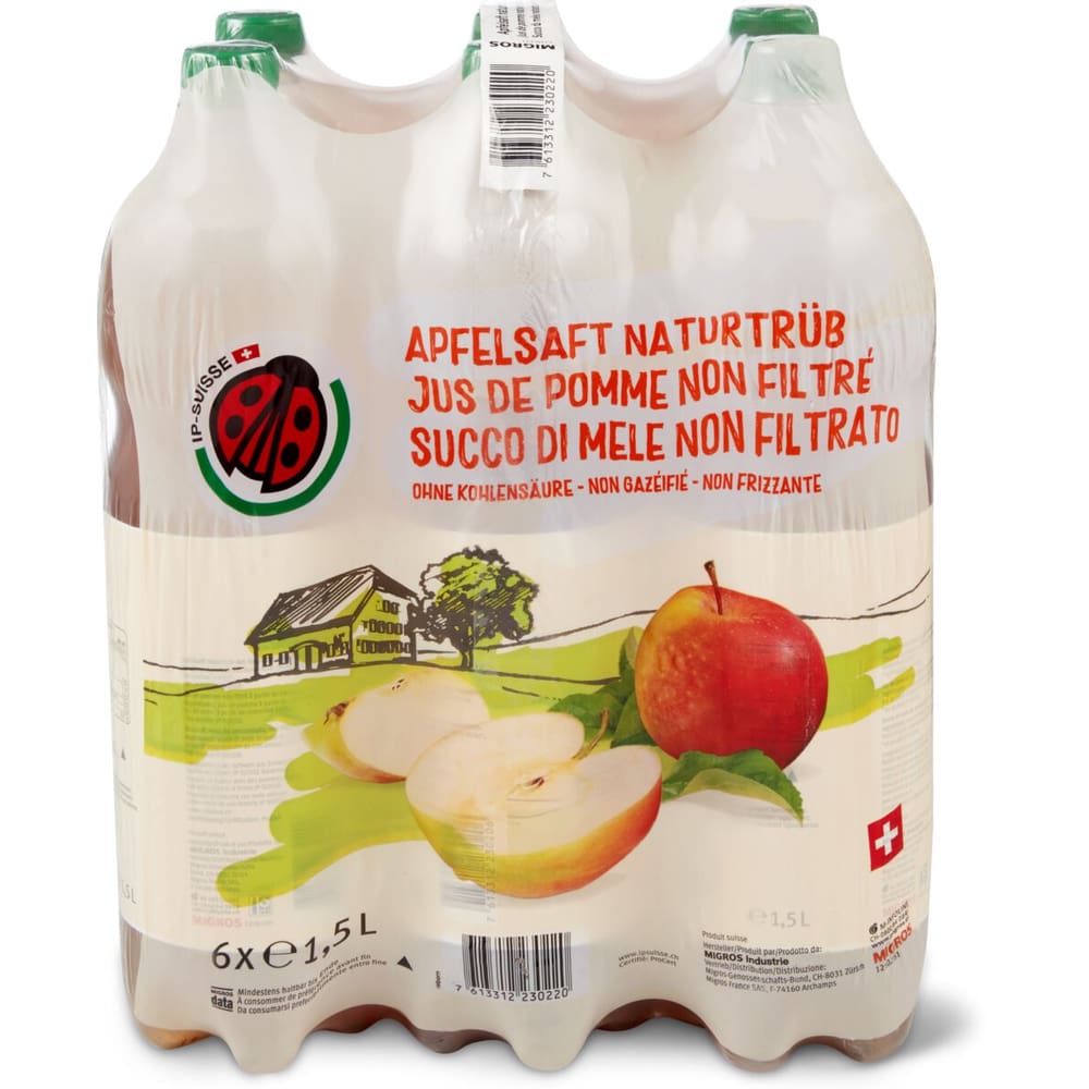 IP-SUISSE · Apple juice · Naturally cloudy, non-carbonated • Migros