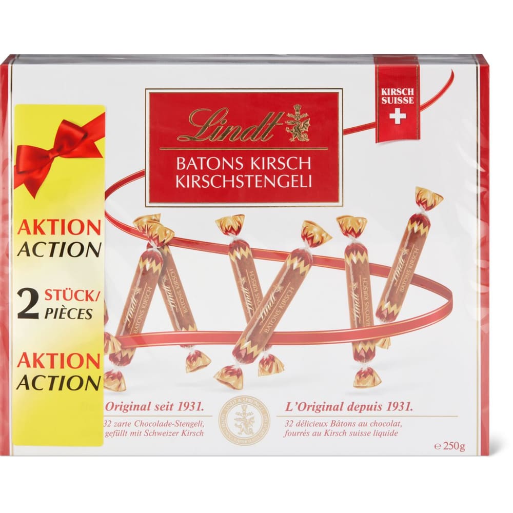 Lindt · Bâtons de chocolat · au kirsch • Migros Online