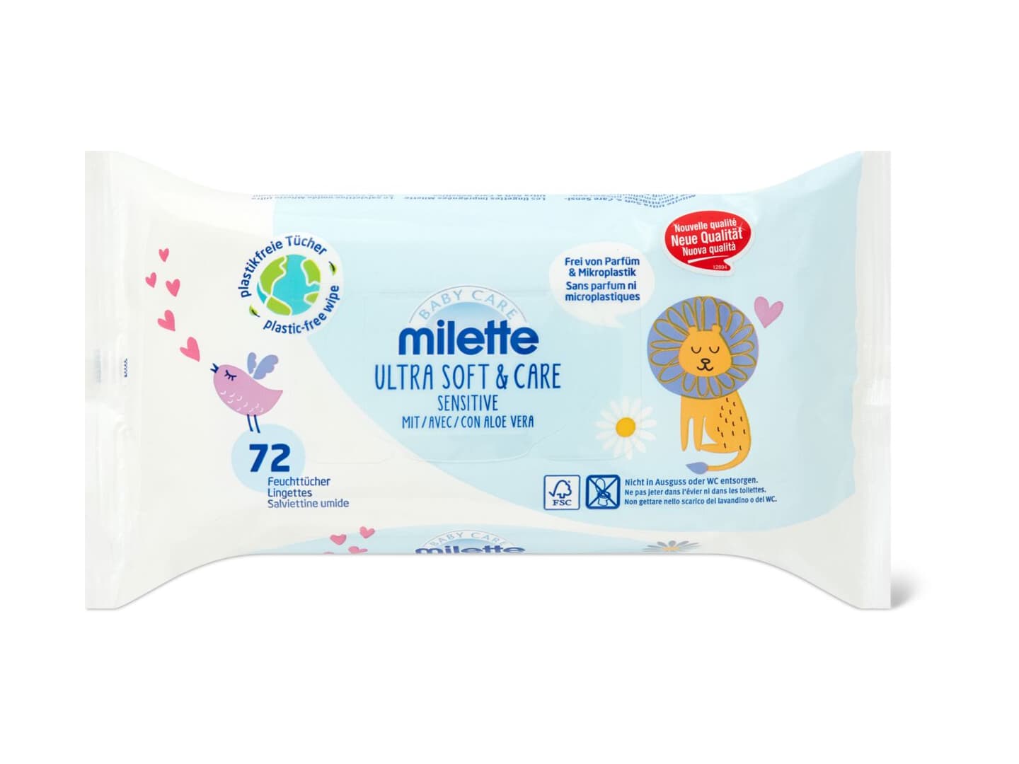 Buy Milette Baby Care · Baby wet wipes · Ultra Soft & Care, with aloe ...