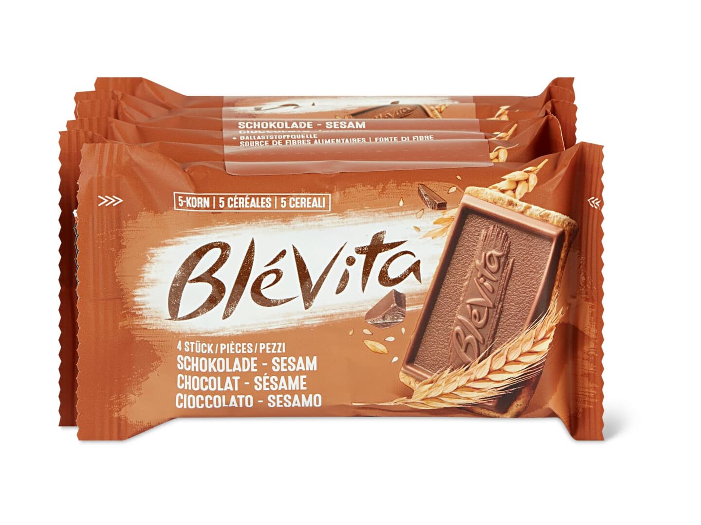 Blévita · Biscuits 5 céréales · Choco & Sésame • Migros