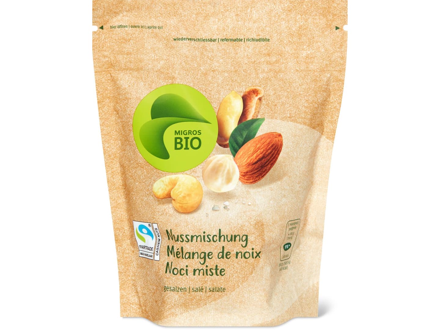 Kaufen Migros Bio · Nussmischung · gesalzen • Migros