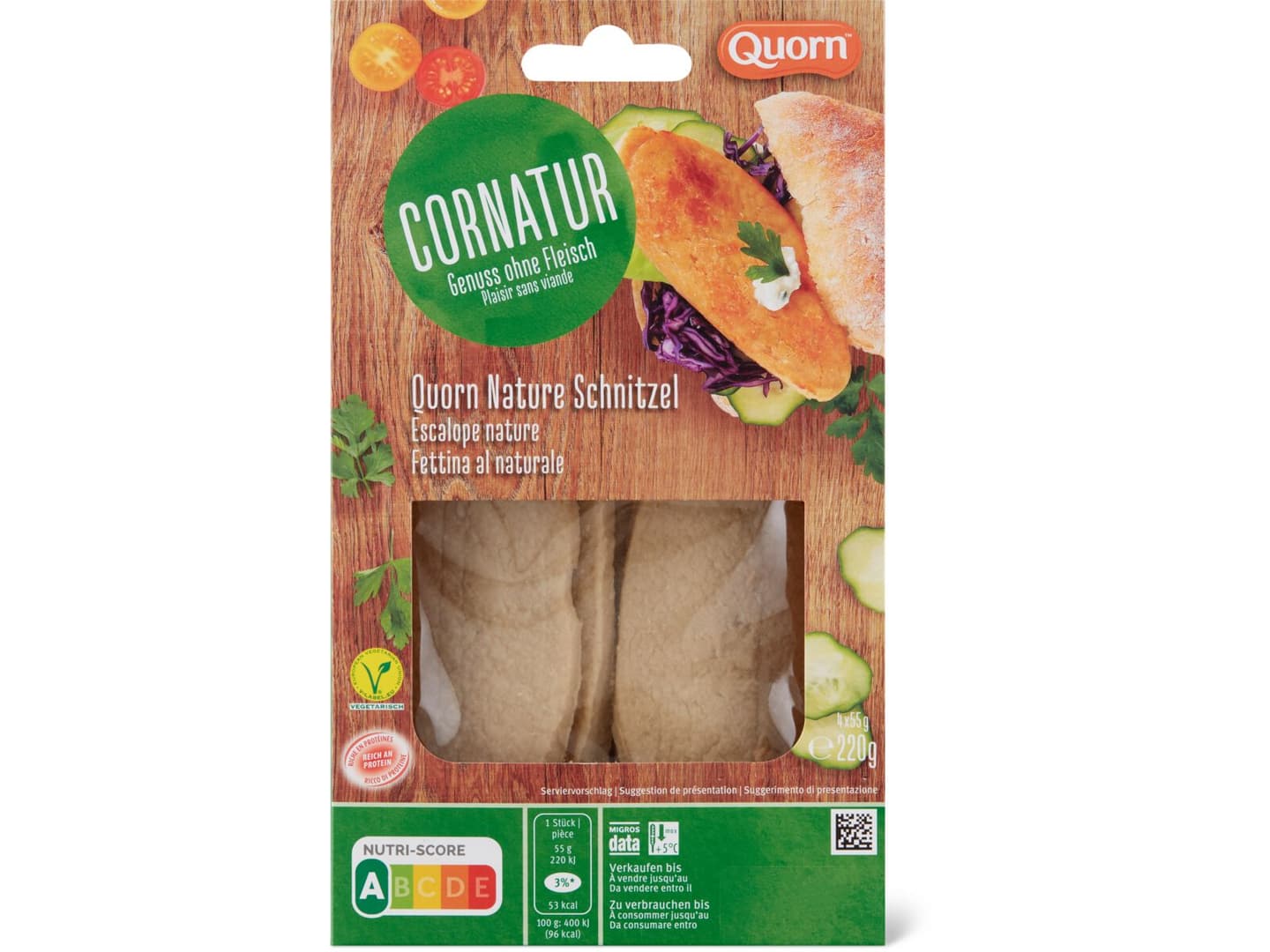 Achat Cornatur Quorn · Escalope nature · Végétarien • Migros