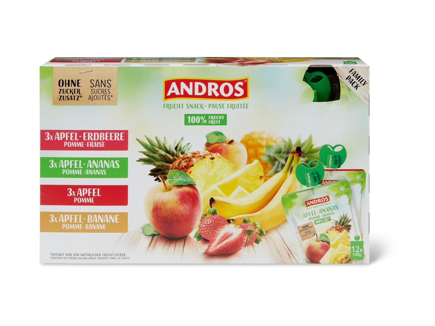 Achat Andros · Compote en gourde · assortis • Migros