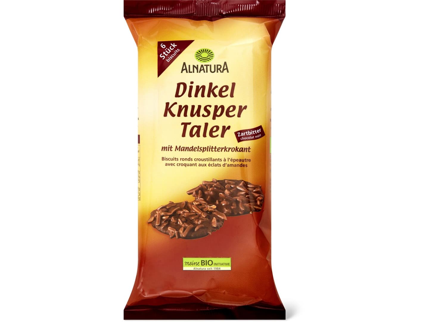 Kaufen Alnatura · Dinkel Knusper Taler Zartbitter • Migros