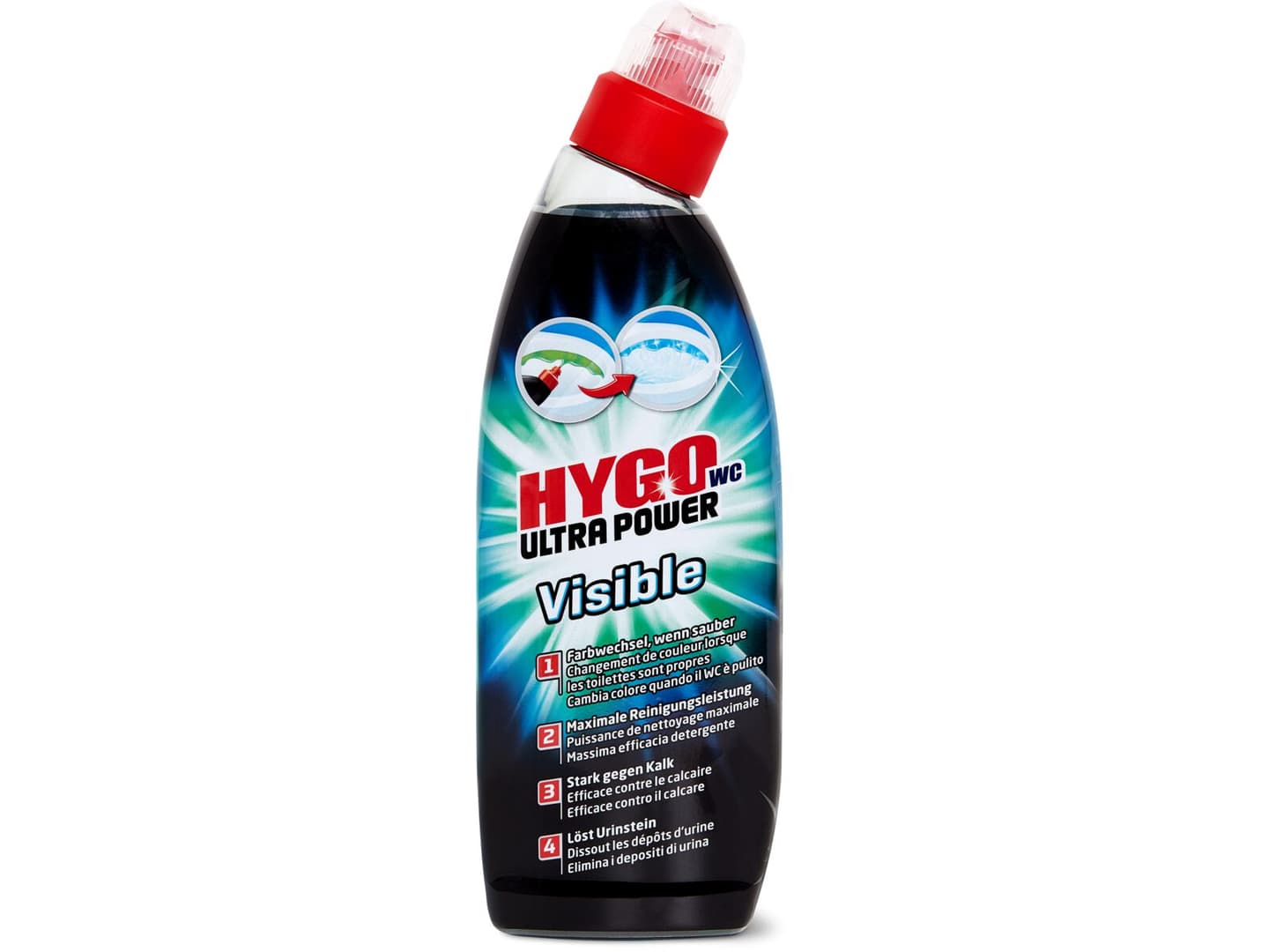Achat Hygo WC Ultra Power · Détergent pour WC · Visible • Migros