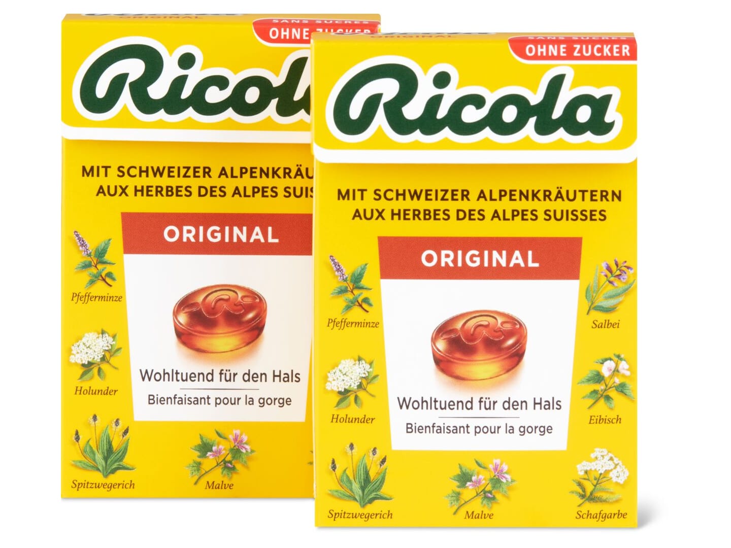 Achat Ricola · Bonbons aux herbes · Sans sucre • Migros