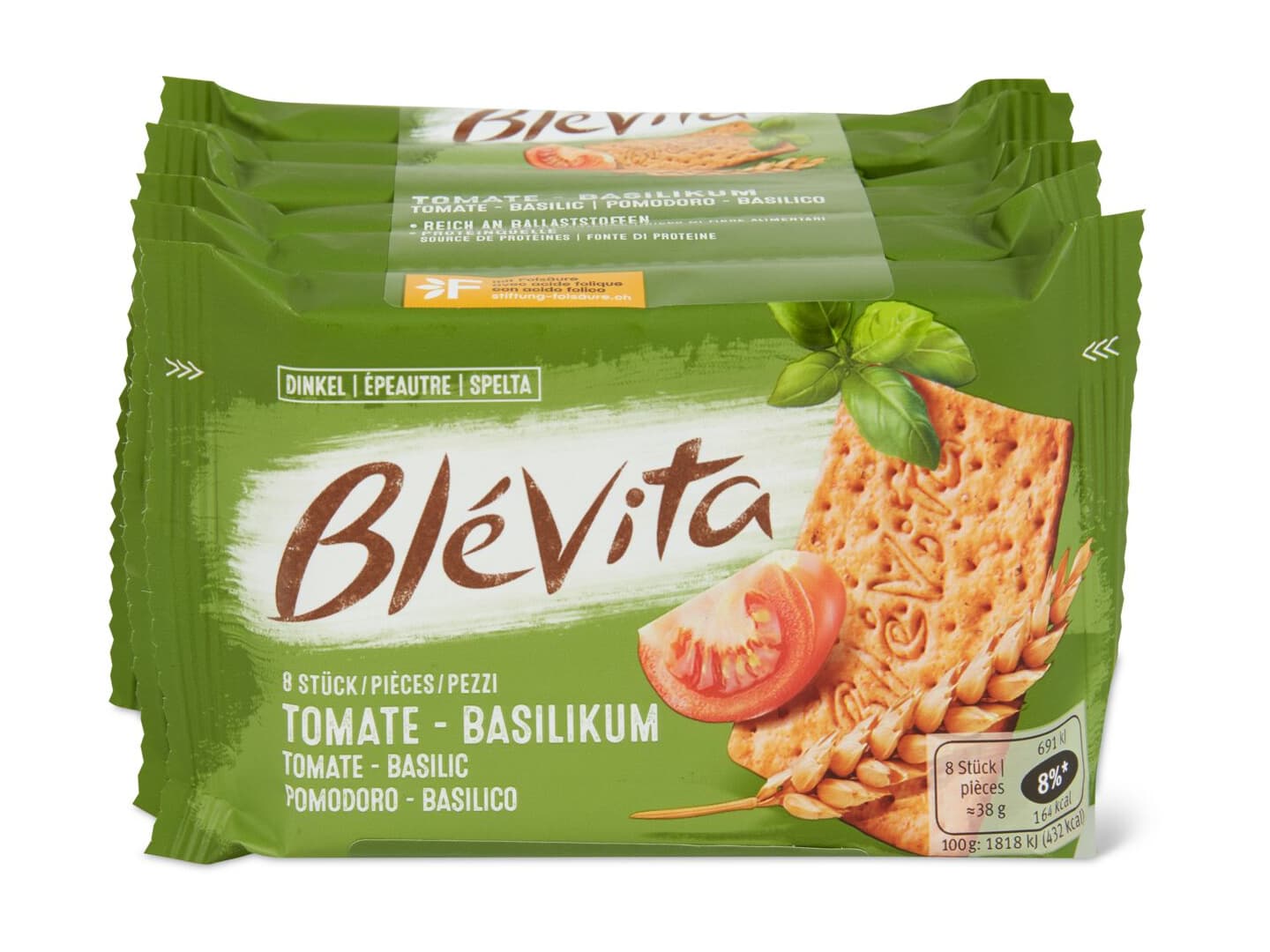 Achat Blévita · Biscuit à l'épeautre · Tomate-Basilic • Migros