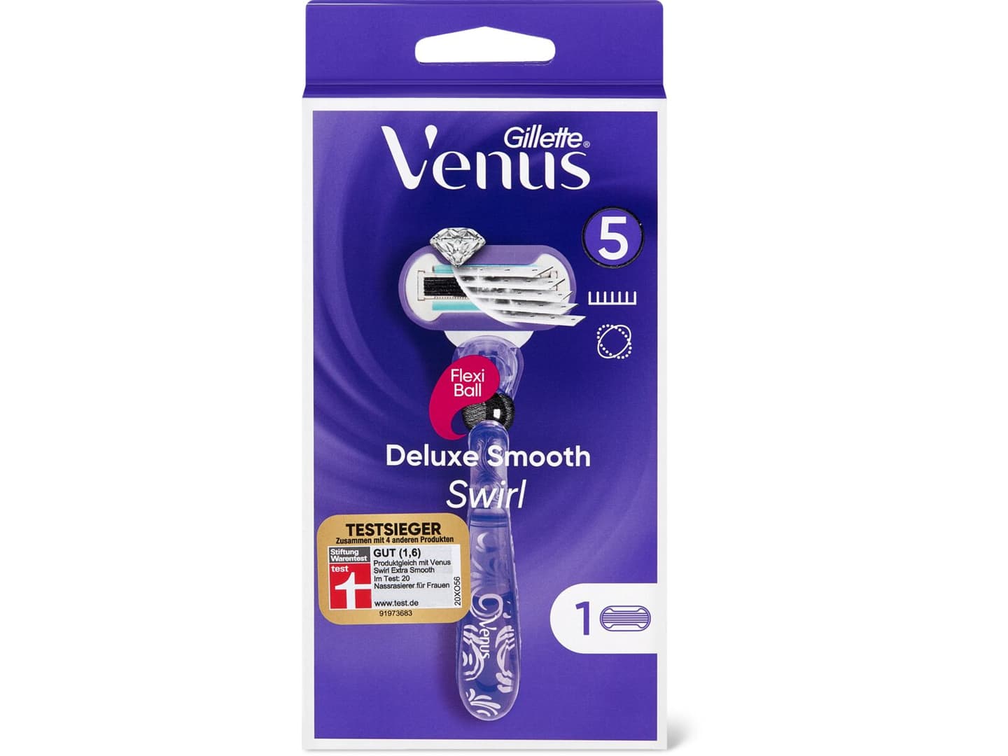 Kaufen Gillette Venus Swirl · Rasierer · Deluxe Smooth - 5 Klingen • Migros