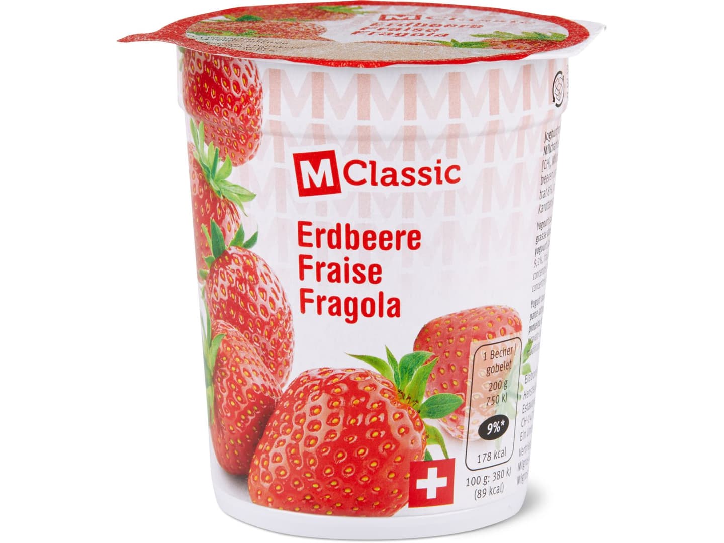 Achat M-Classic · Yogourt · Fraise • Migros