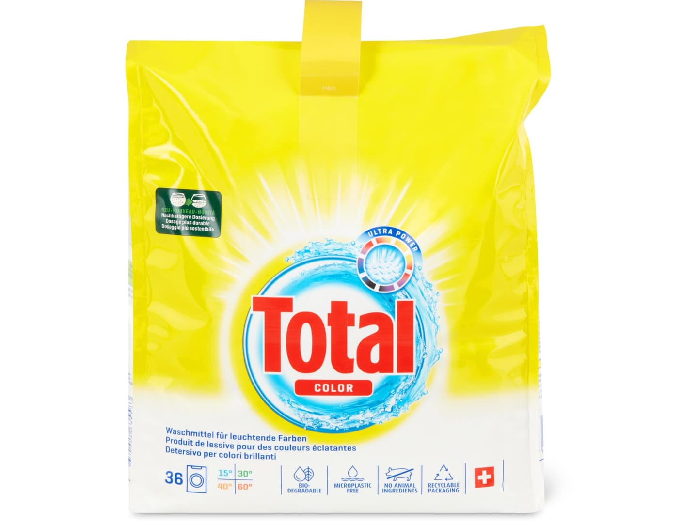 Buy Total Color · Heavy-duty detergent powder • Migros